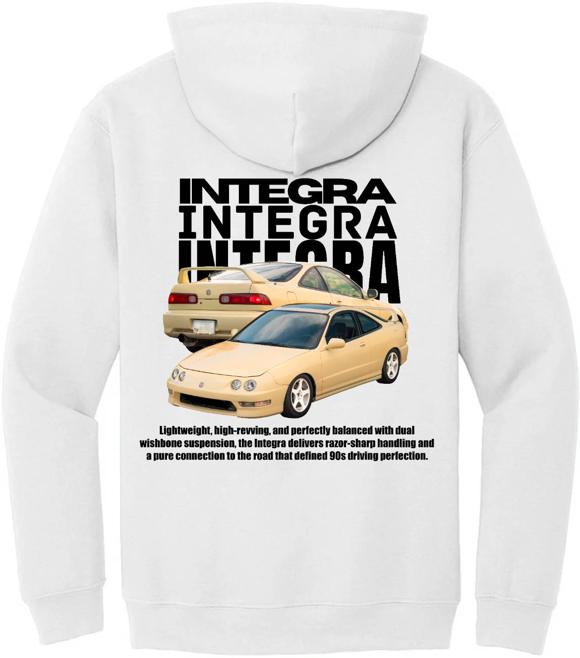 "Icons" INTEGRA Hoodie (Black Text) – CREAM